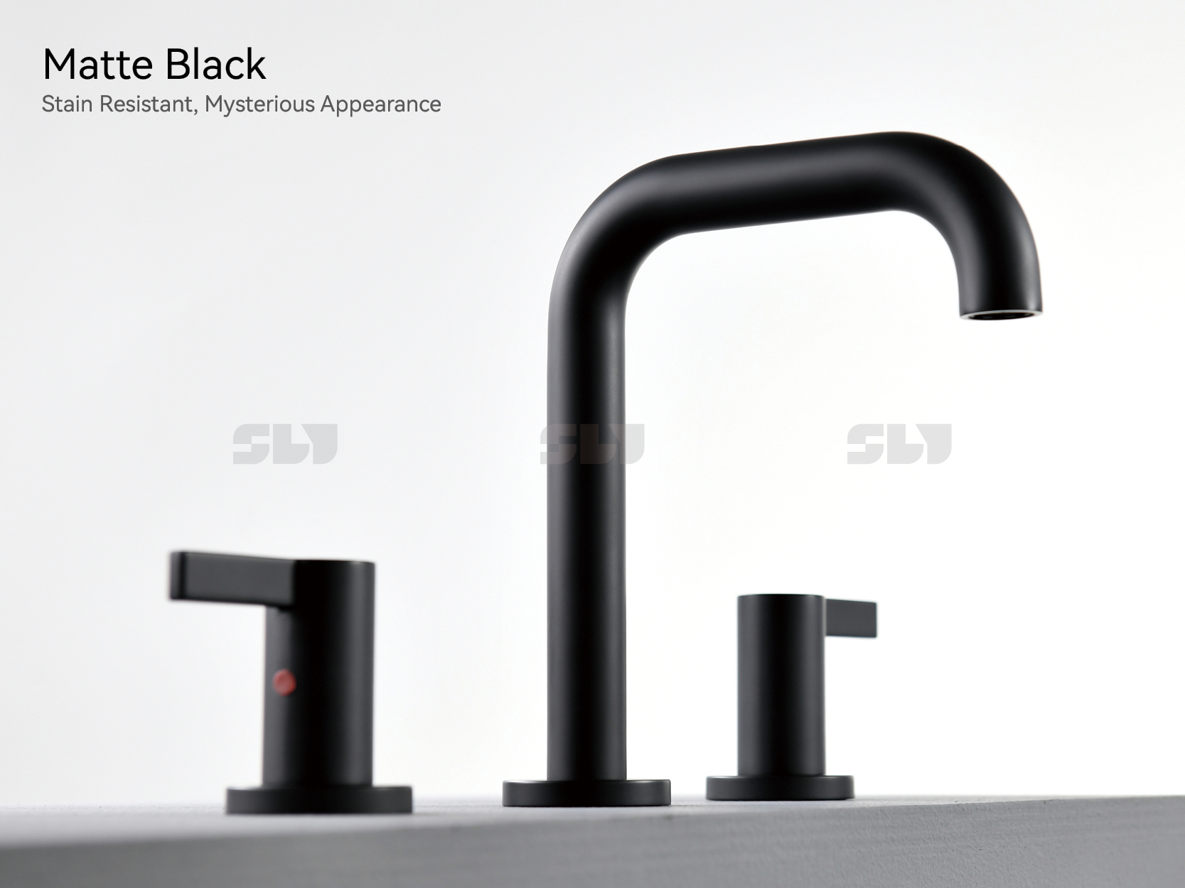 SLY Copper Cartridge Two Handle Widespread Basin Faucet for Bathroom ...